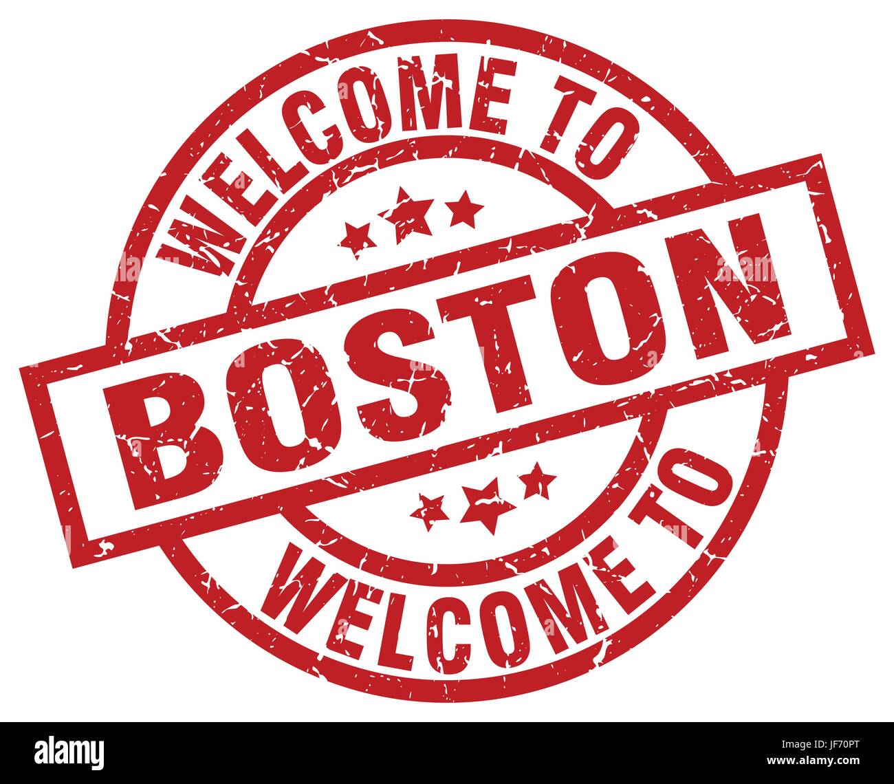 welcome to Boston red stamp Stock Vector Image & Art - Alamy
