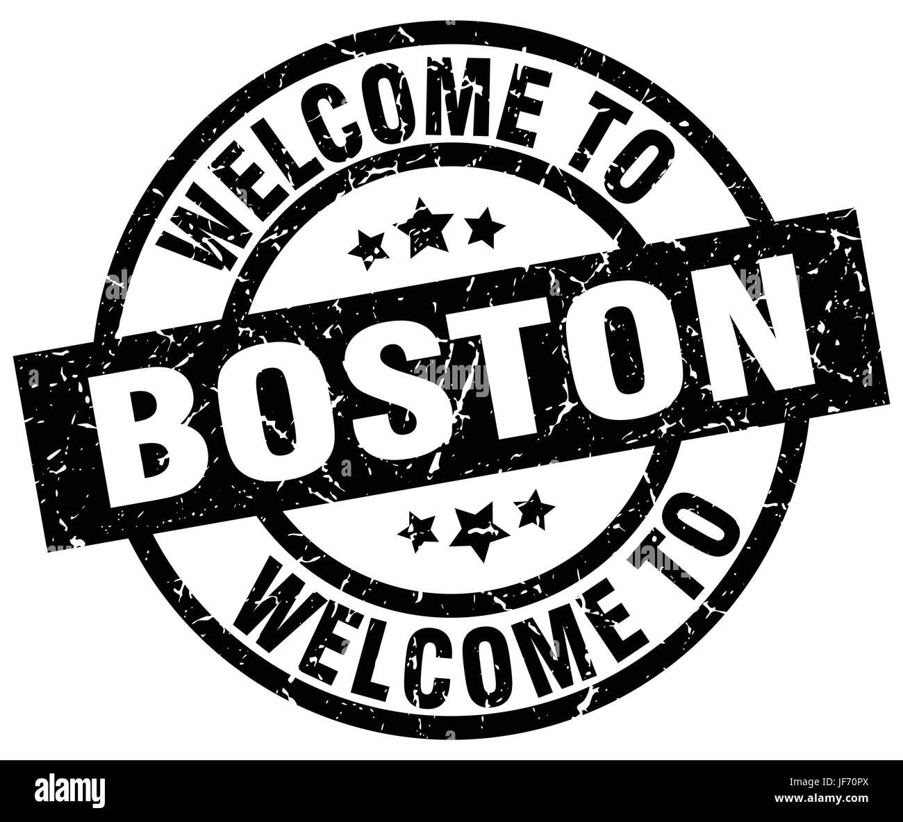welcome to Boston black stamp Stock Vector Image & Art - Alamy