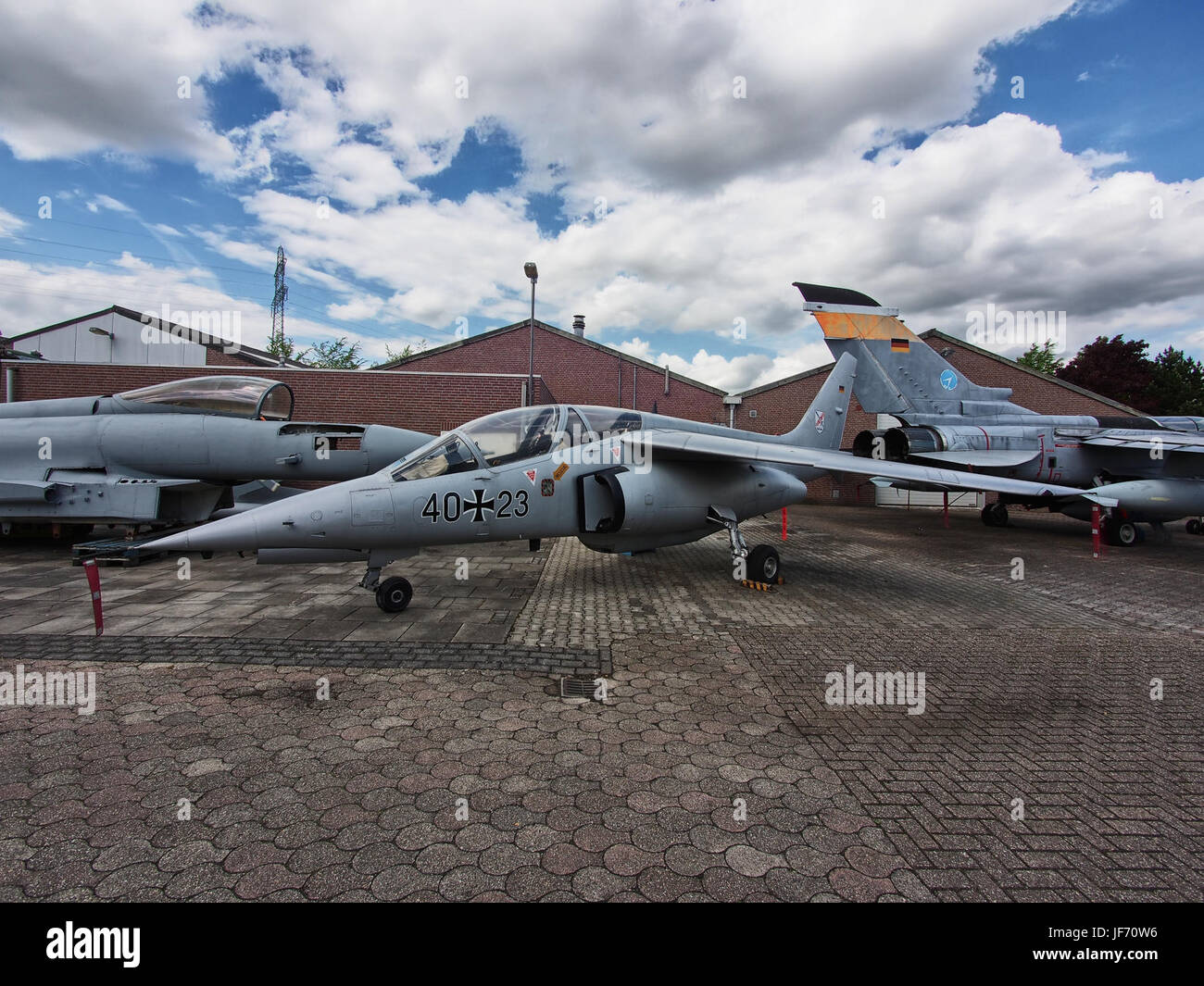 Alphajet Luftwaffe 40+23, a German-made jet trainer aircraft, seen at ...