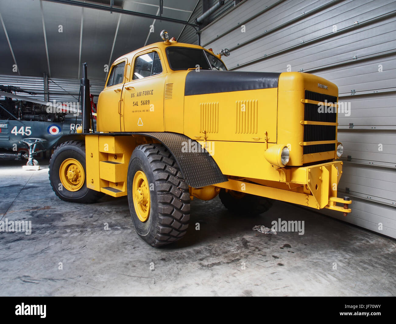 A Federal US Air Force 54L 5689 aircraft tractor, designed for handling ...