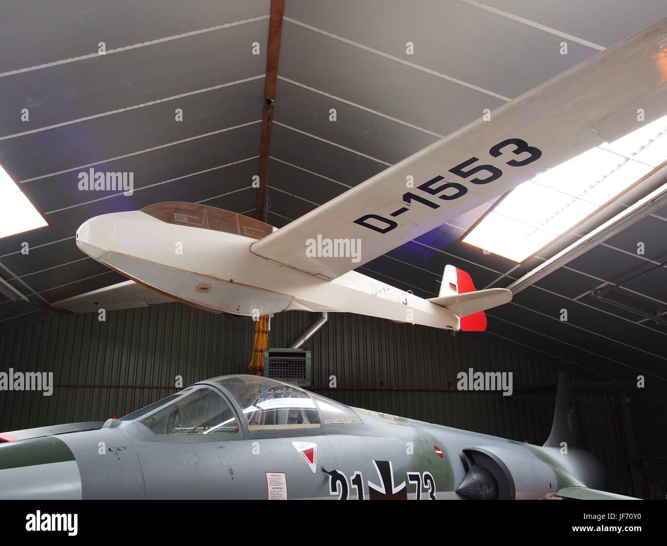 D-1553 Segelflugzeug, a glider aircraft photographed in Baarlo ...