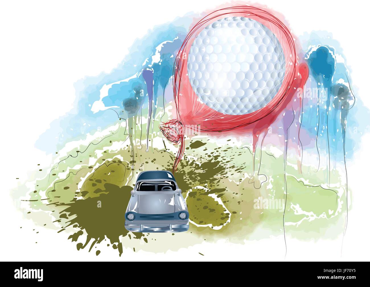 Golf party not wedding Stock Vector Images - Alamy