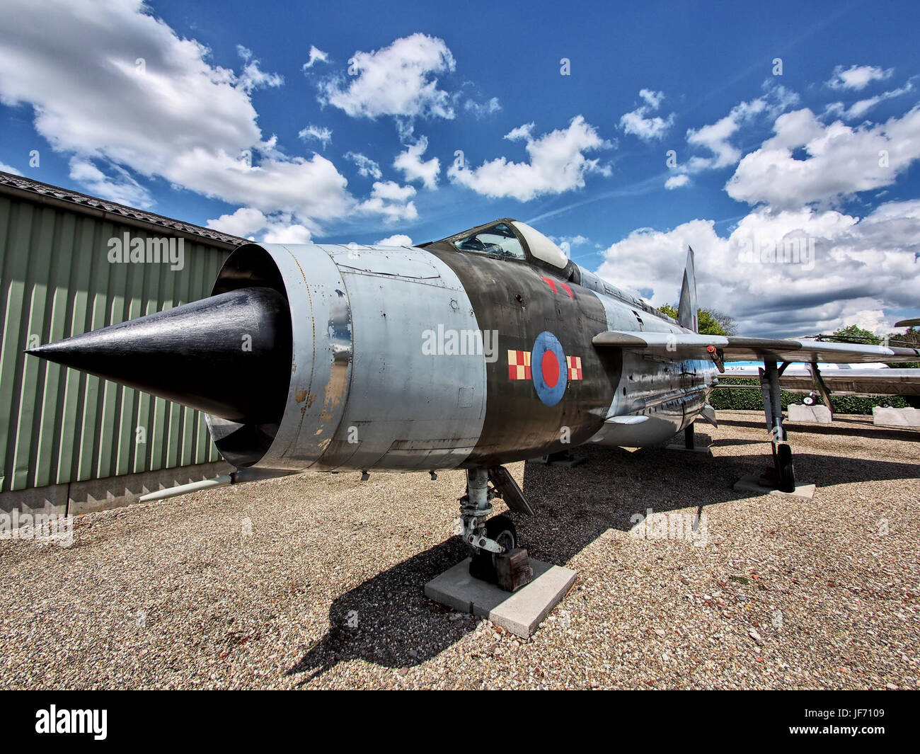 English Electric Lightning fighter jet without markings at Piet Smits ...