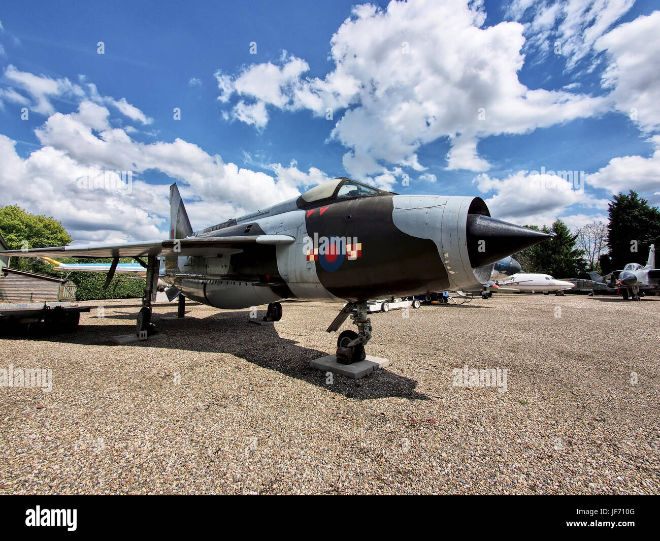 The English Electric Lightning, a supersonic jet fighter, without ...