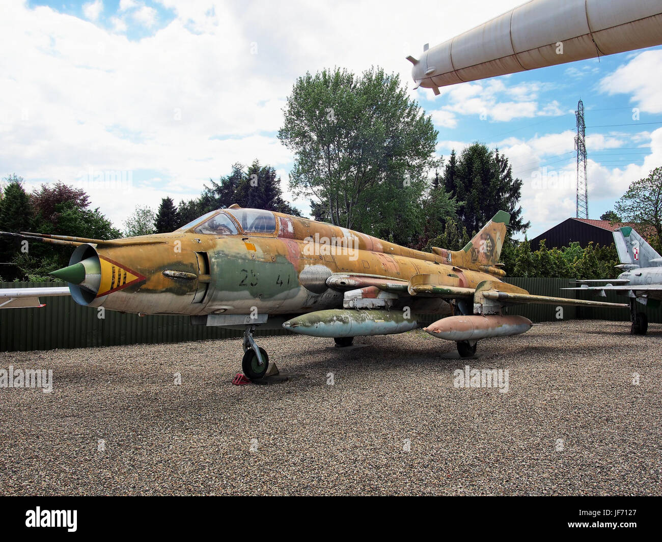 The Sukhoi Su-22M4K Fitter, aircraft number 25-41, is a Russian-built ...