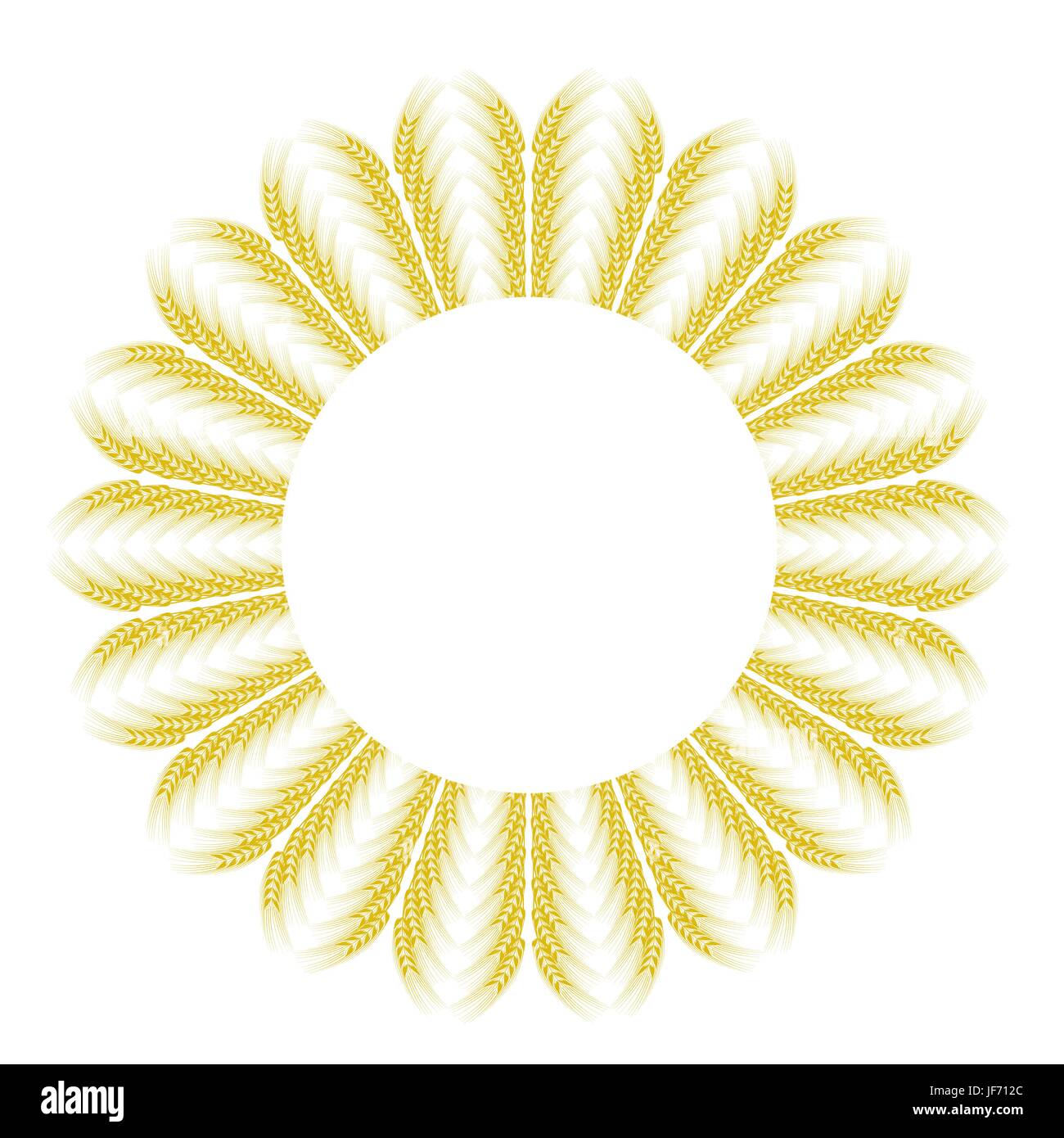 Yellow golden straw on Stock Vector Images - Alamy