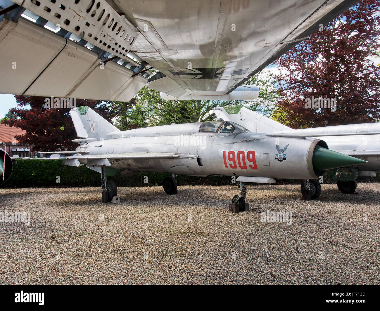 Polish Air Force MiG-21, registration 1909, a fighter jet known for its ...