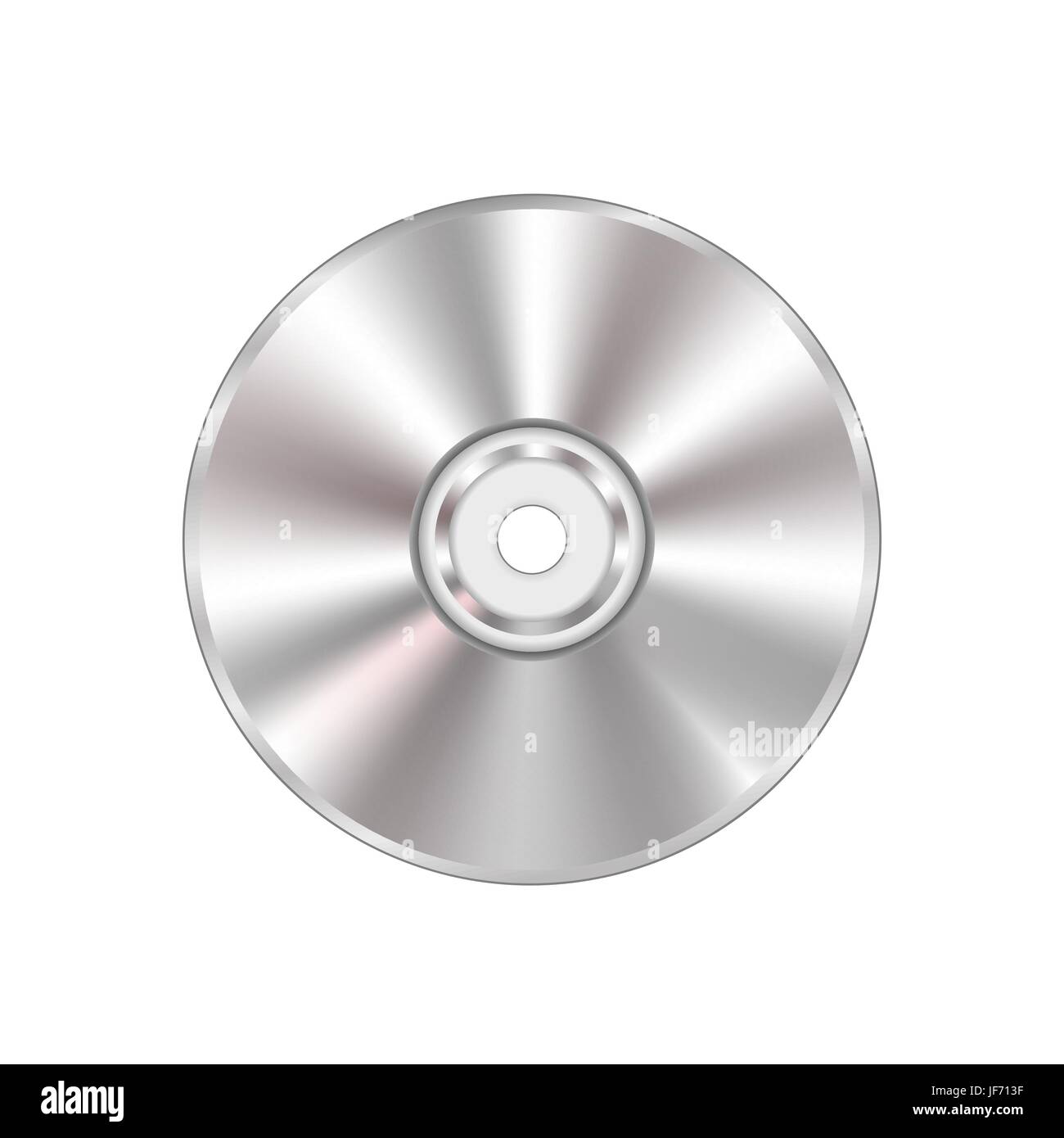 Grey Compact Disc Isolated on White Background Stock Vector Image & Art ...