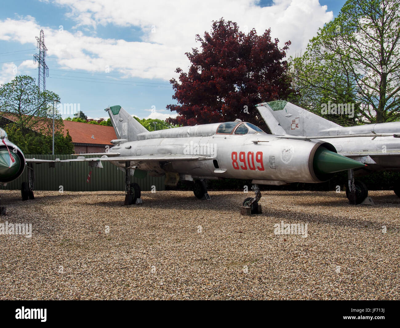 Polish Air Force MiG-21, registration 8909, a supersonic jet fighter ...
