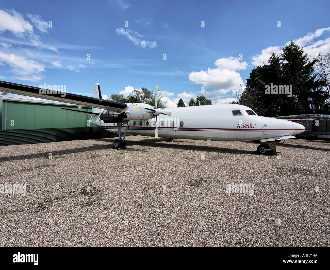 The Fokker F-27-500 Friendship, operated by ASSL at Piet Smits airfield ...