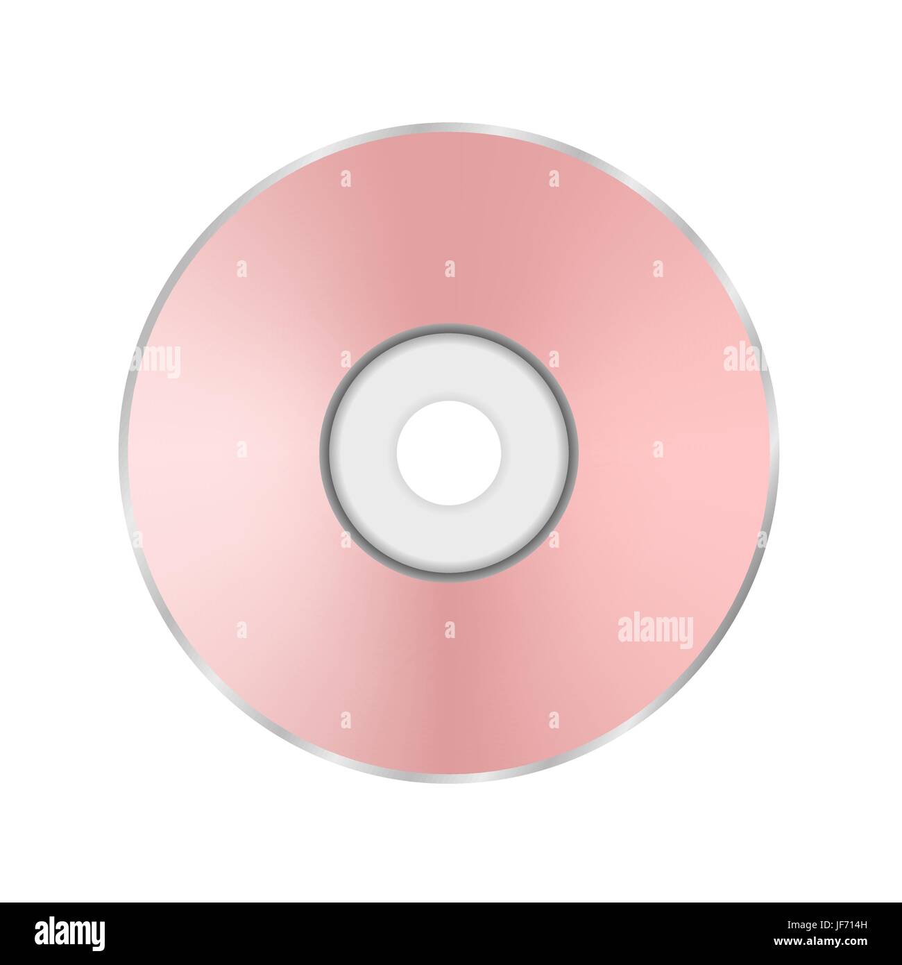 Pink Compact Disc Isolated on White Background Stock Vector Image & Art ...