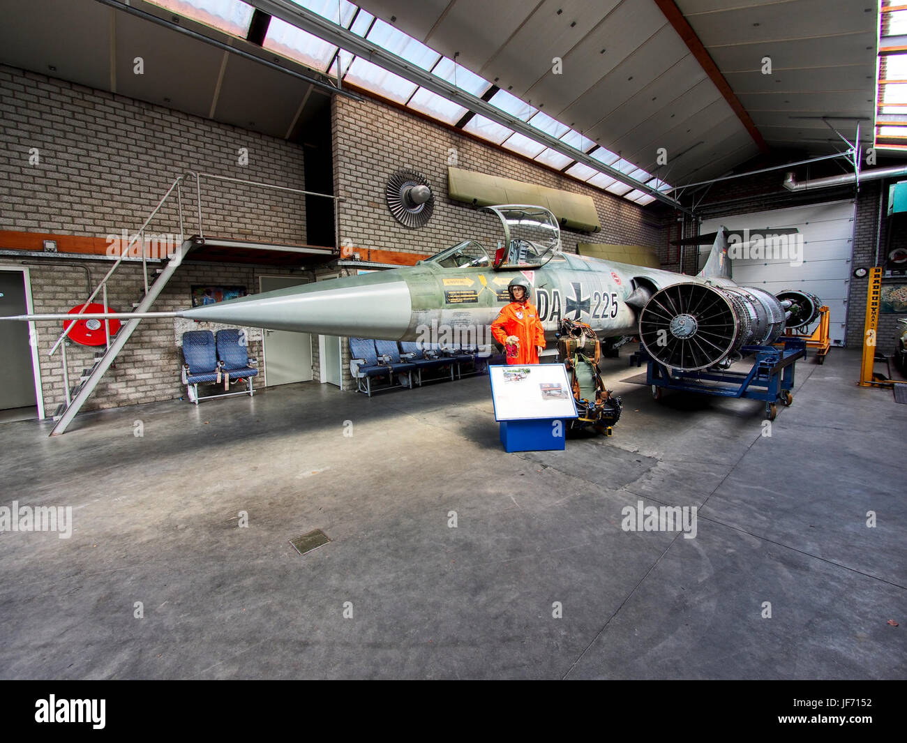 The F-104 Starfighter, a supersonic interceptor jet used by the German ...