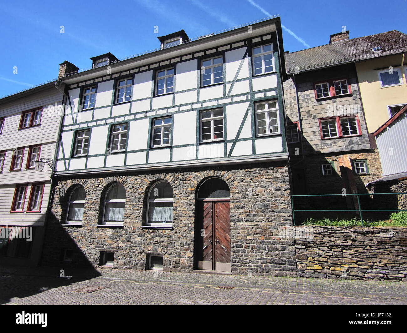 Laufenstrasse in Monschau, a historic street in this charming German ...