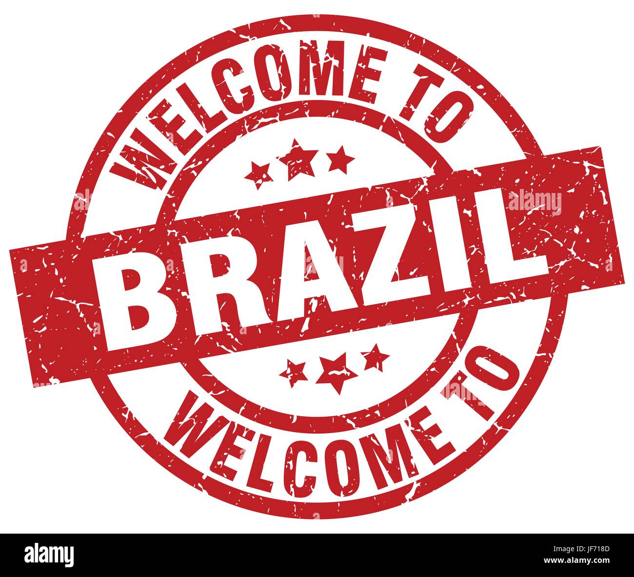 Welcome brazil stamp Stock Vector Images - Alamy