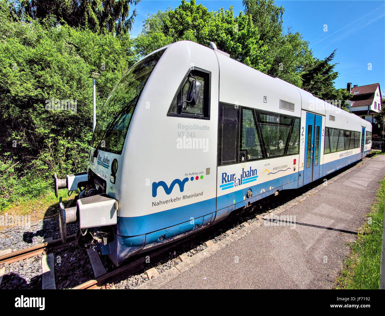 The Rurtalbahn RegioShuttle VT741 is a regional train operating in ...
