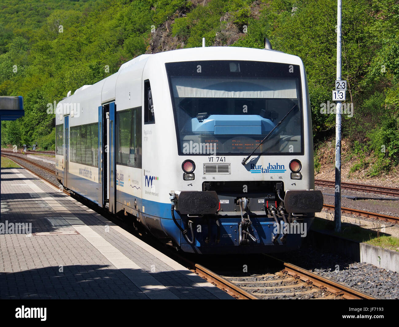 The Rurtalbahn RegioShuttle VT741 is a diesel-powered railcar operating ...