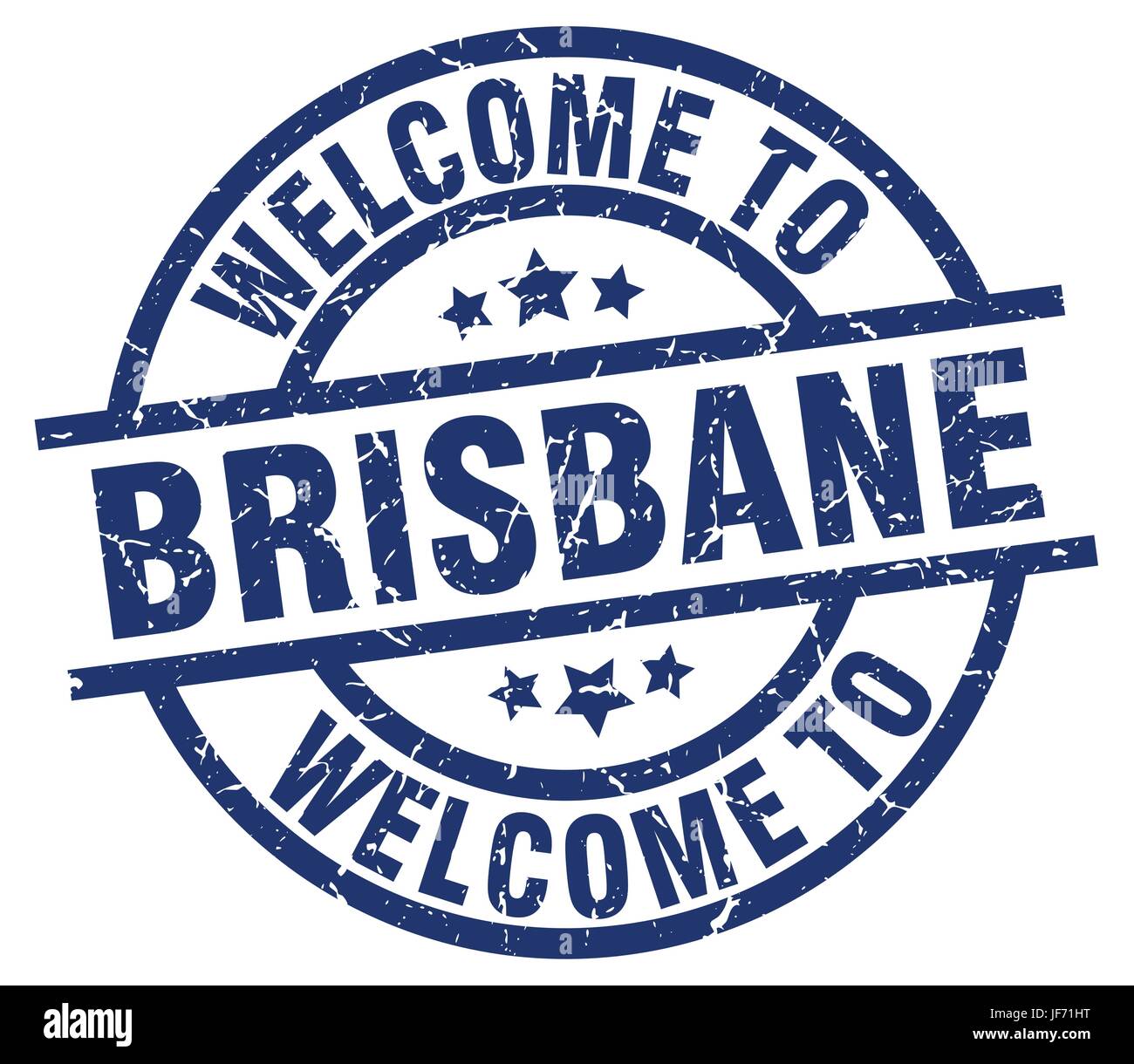 welcome to Brisbane blue stamp Stock Vector Image & Art - Alamy