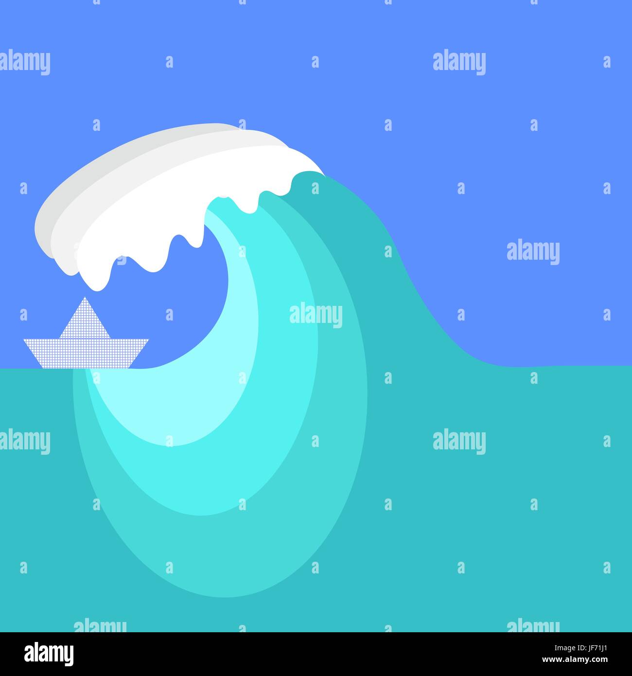 Tidal Wave Cartoon Stock Vector Images - Alamy