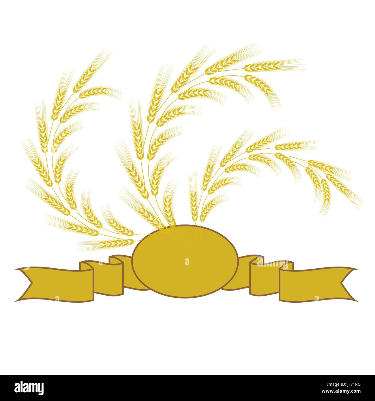 Yellow golden straw on Stock Vector Images - Alamy