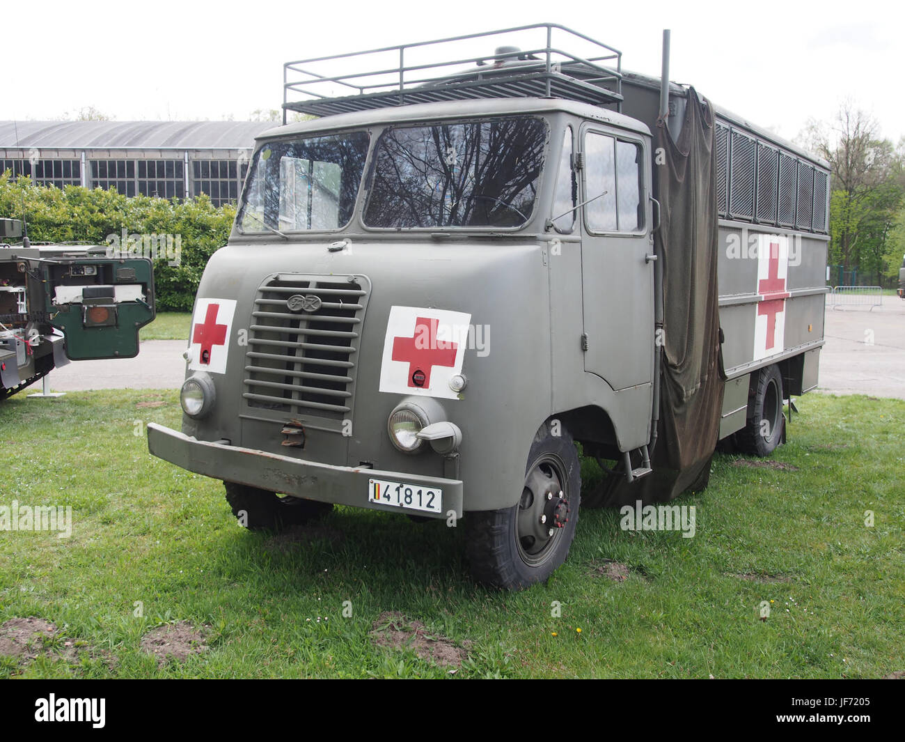 The Ford Köln Ambulance van used by the Belgian army, displayed during ...