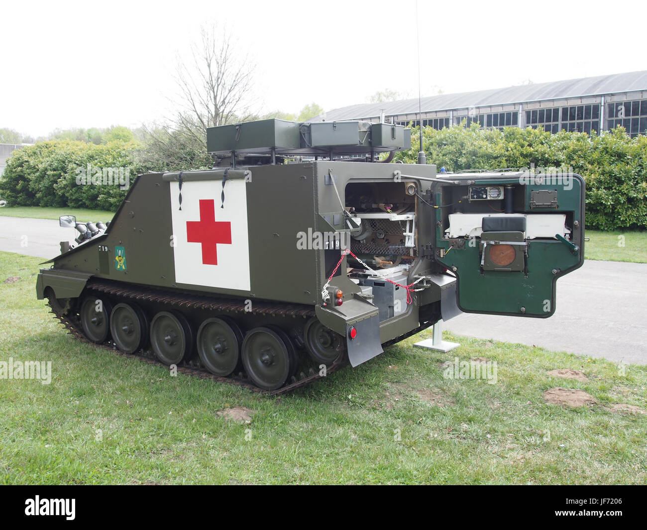 CVRT Samaritan ambulance van het Belgische leger, Erfgoeddag 2017 Stock ...