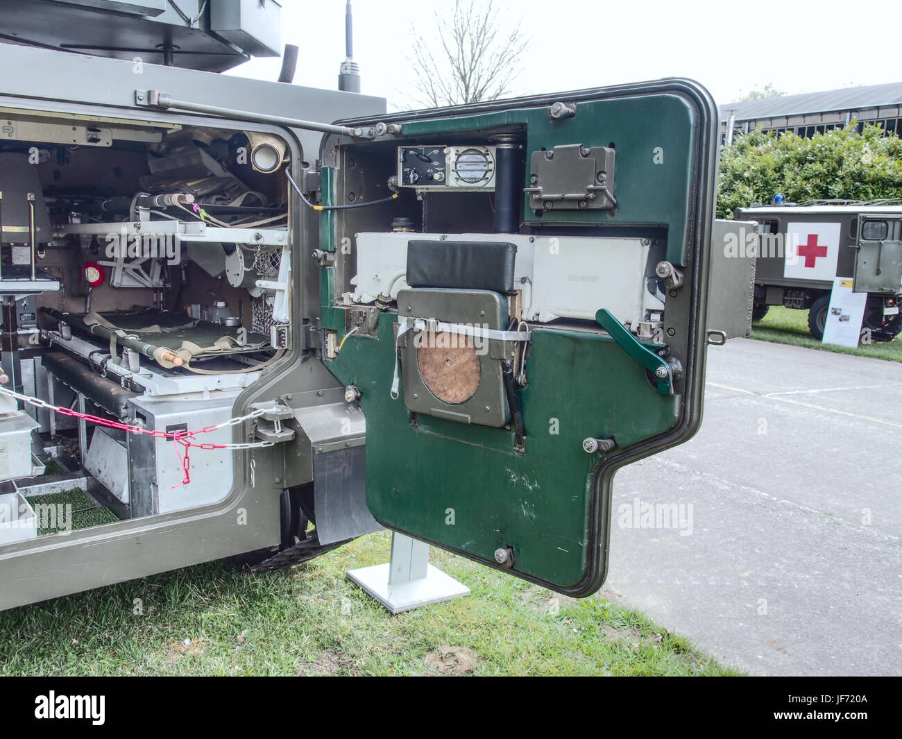 The CVRT Samaritan ambulance, used by the Belgian Army, on display ...