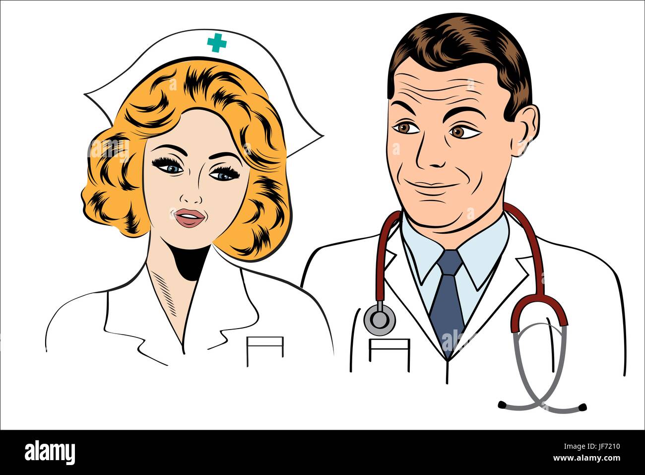 Female doctor laughing Stock Vector Images - Alamy