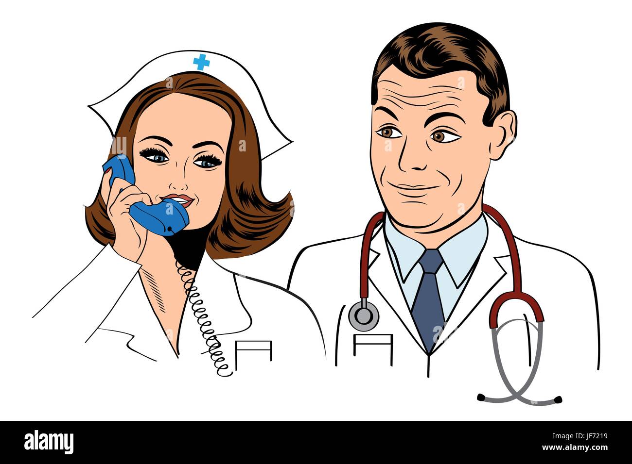 Female doctor laughing Stock Vector Images - Alamy