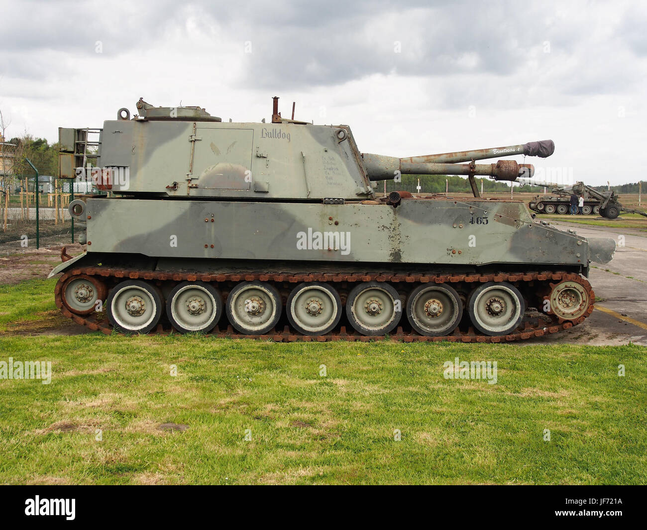 The M108 Self-Propelled Gun (SPG) on display at the Gunfire Artillery ...