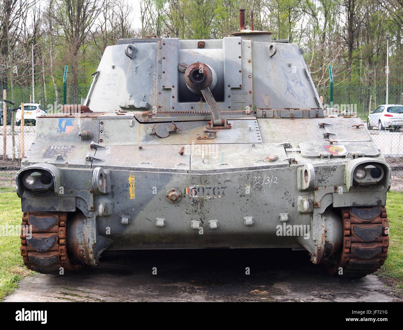 The M108 Self-Propelled Gun (SPG) on display at the Gunfire Artillerie ...