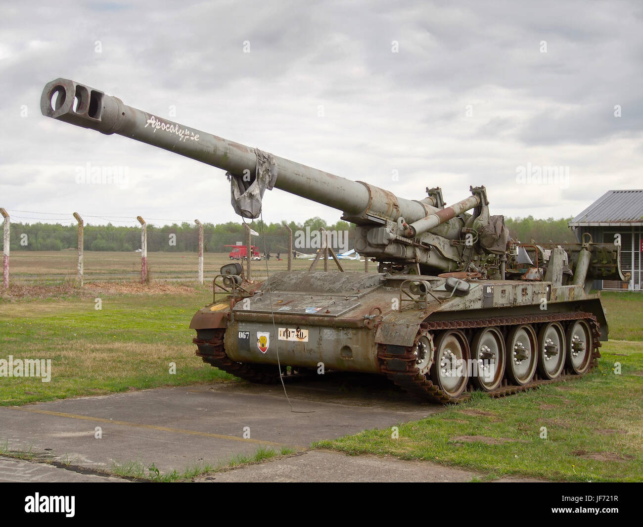 The M110 SP Howitzer, a 203mm self-propelled artillery piece used by the Belgian Army, is ...
