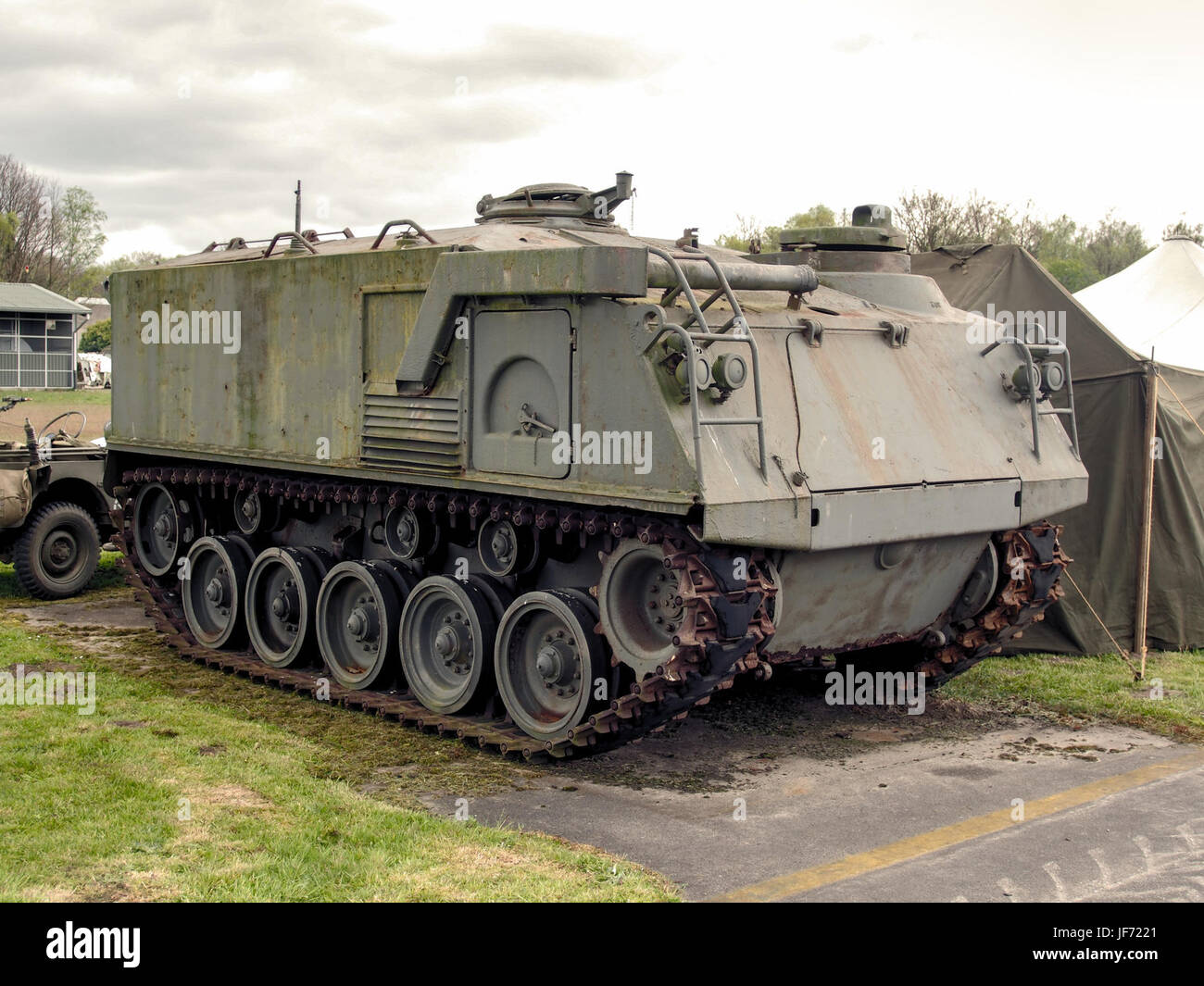 The M75 Armored Personnel Carrier (APC) is displayed at the Gunfire ...