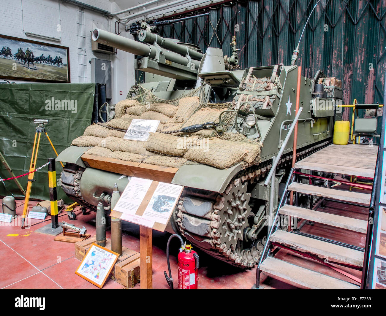 The M7 Priest 105mm howitzer is a self-propelled artillery piece used ...