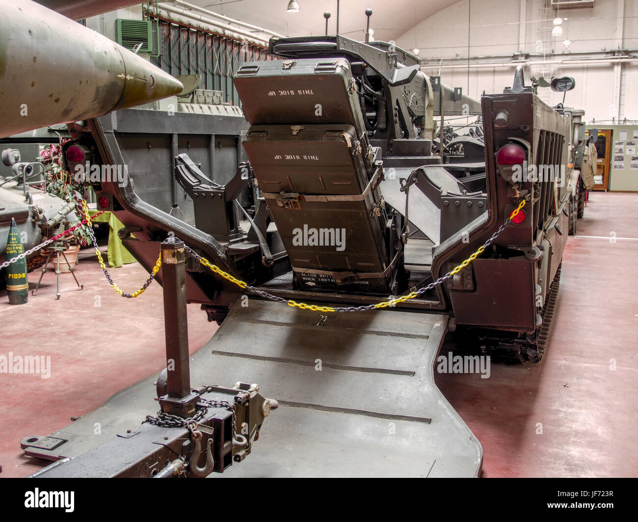 The M752 self-propelled launcher on display at the Gunfire Museum in ...