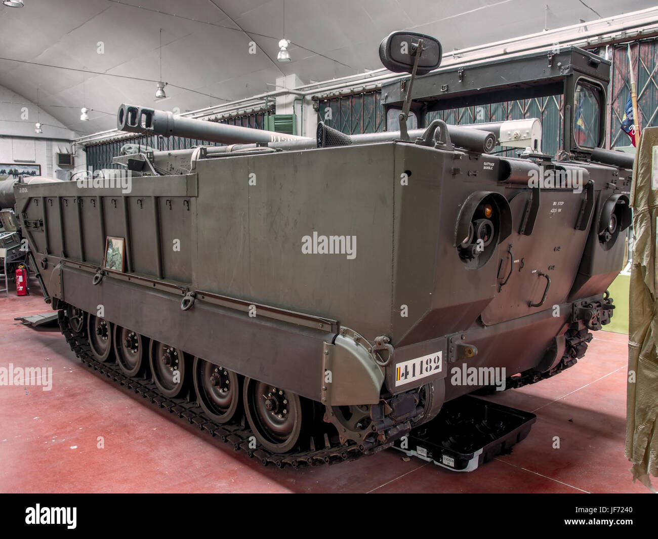 The M752 self-propelled launcher, displayed at the Gunfire Museum in ...
