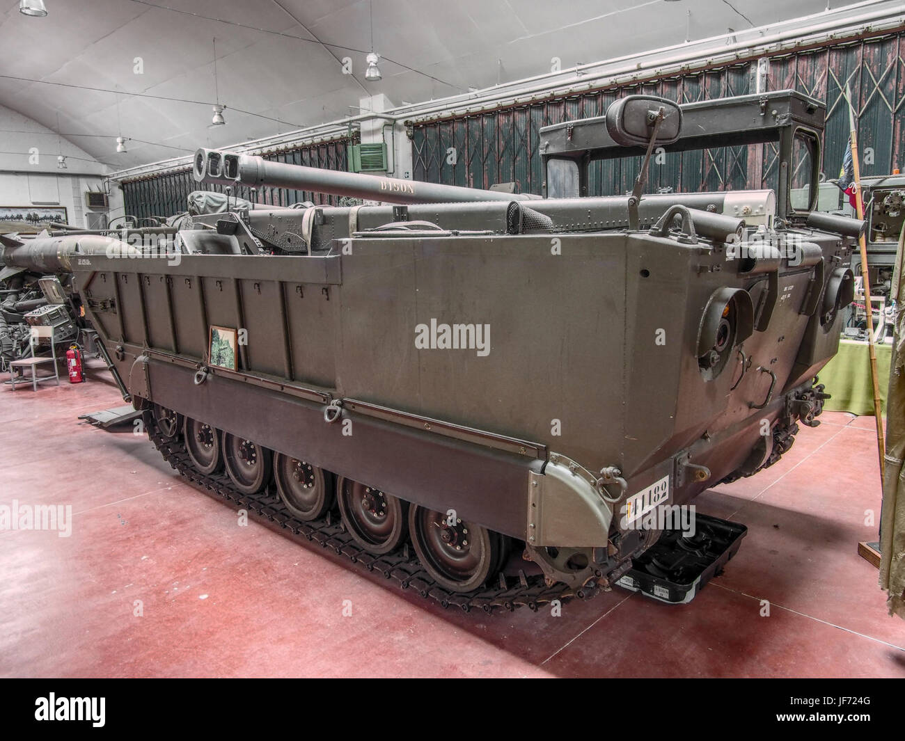 The M752 self-propelled launcher, displayed at the Gunfire Museum in ...