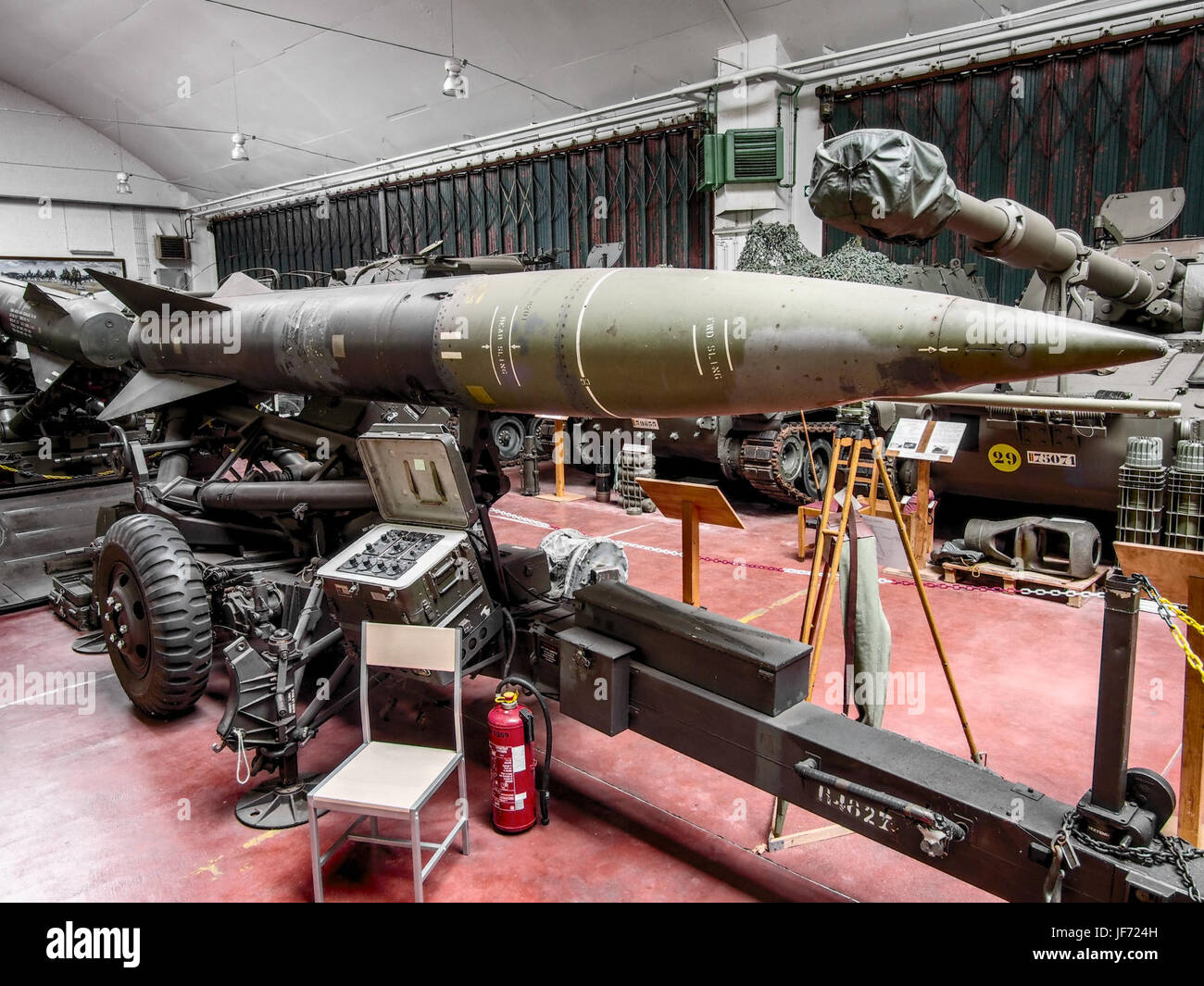 Lance rocket on trailer at Gunfire Museum Brasschaat, preserved ...