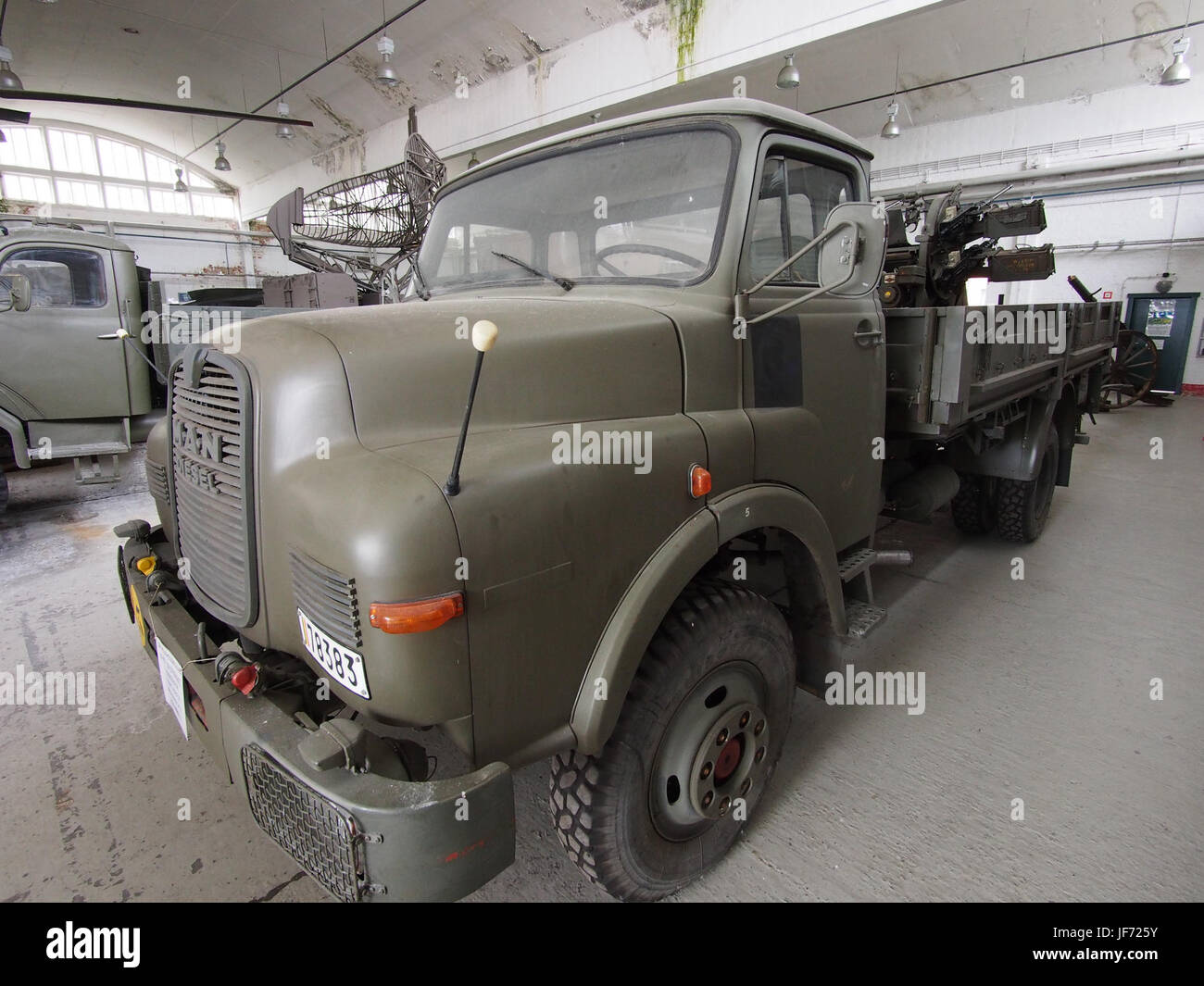 MAN diesel truck with 4-loop anti-aircraft system on display at the ...