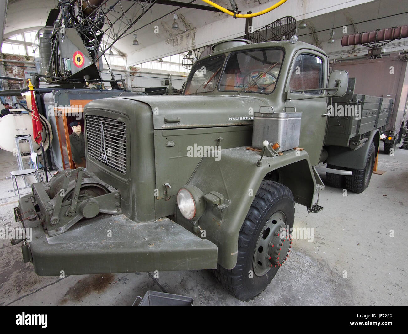 A Magirus Deutz truck, showcased at the Gunfire Artilleriemuseum ...