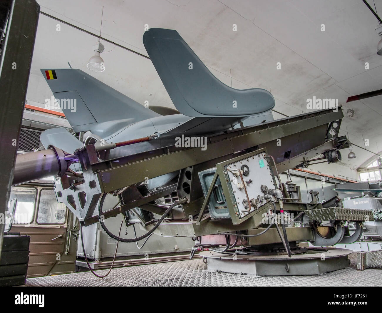 The MBLE Épervier at the Gunfire Artillery Museum in Brasschaat, a ...