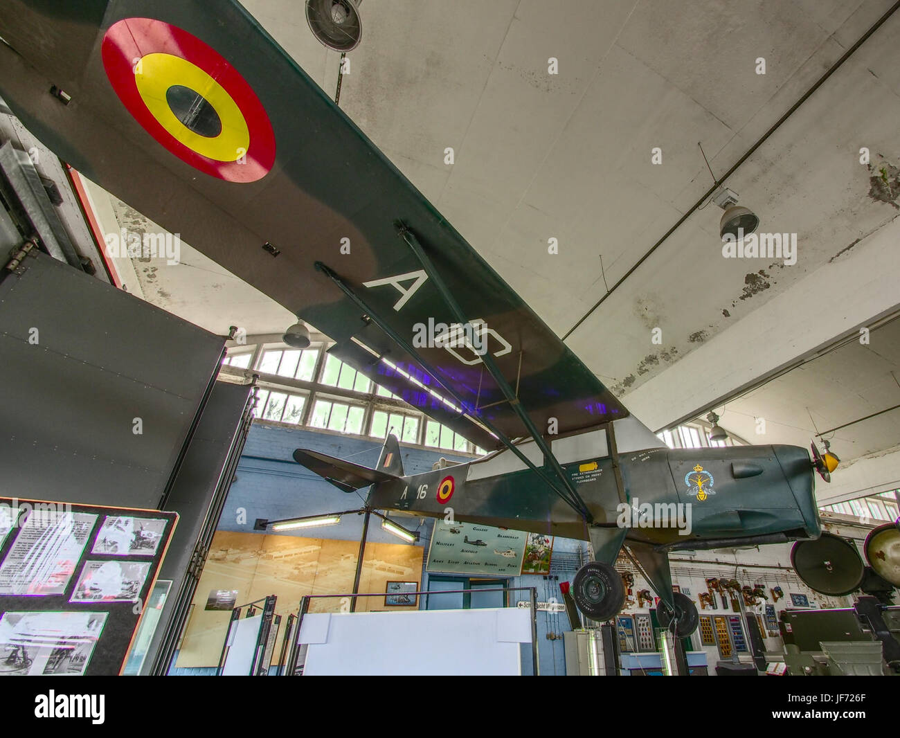 Auster A-16, Gunfire Artilleriemuseum, Brasschaat Stock Photo - Alamy