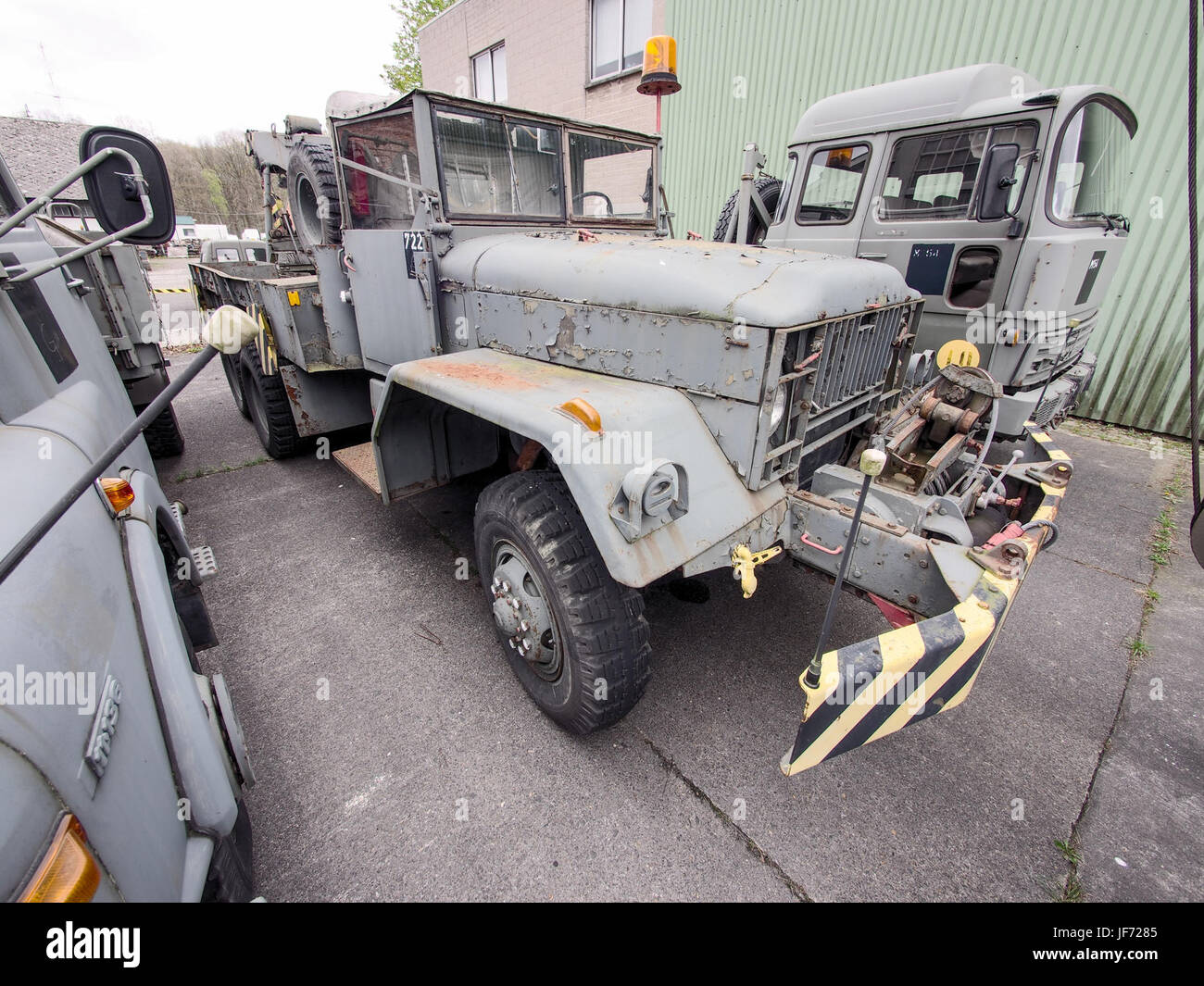 The M62 5-ton wrecker is a military recovery vehicle, stationed at the ...