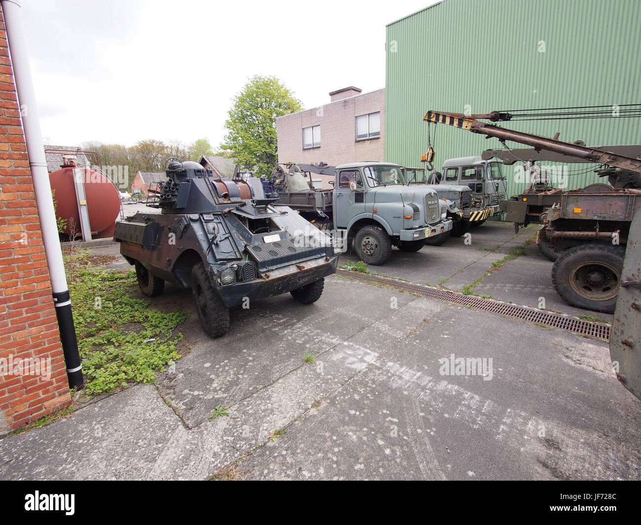 The parking and storage area at the Gunfire Artillery Museum in ...