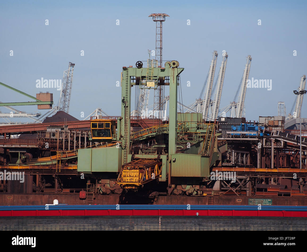 The EMO terminal in Hartelhaven, located in the Port of Rotterdam, is ...