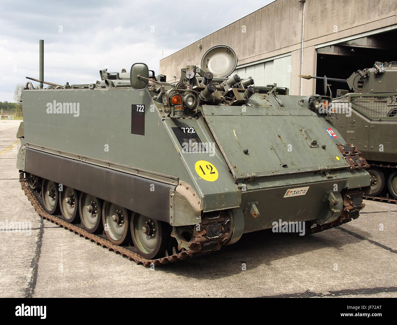 The M113 armored personnel carrier (APC) is displayed at the Gunfire ...