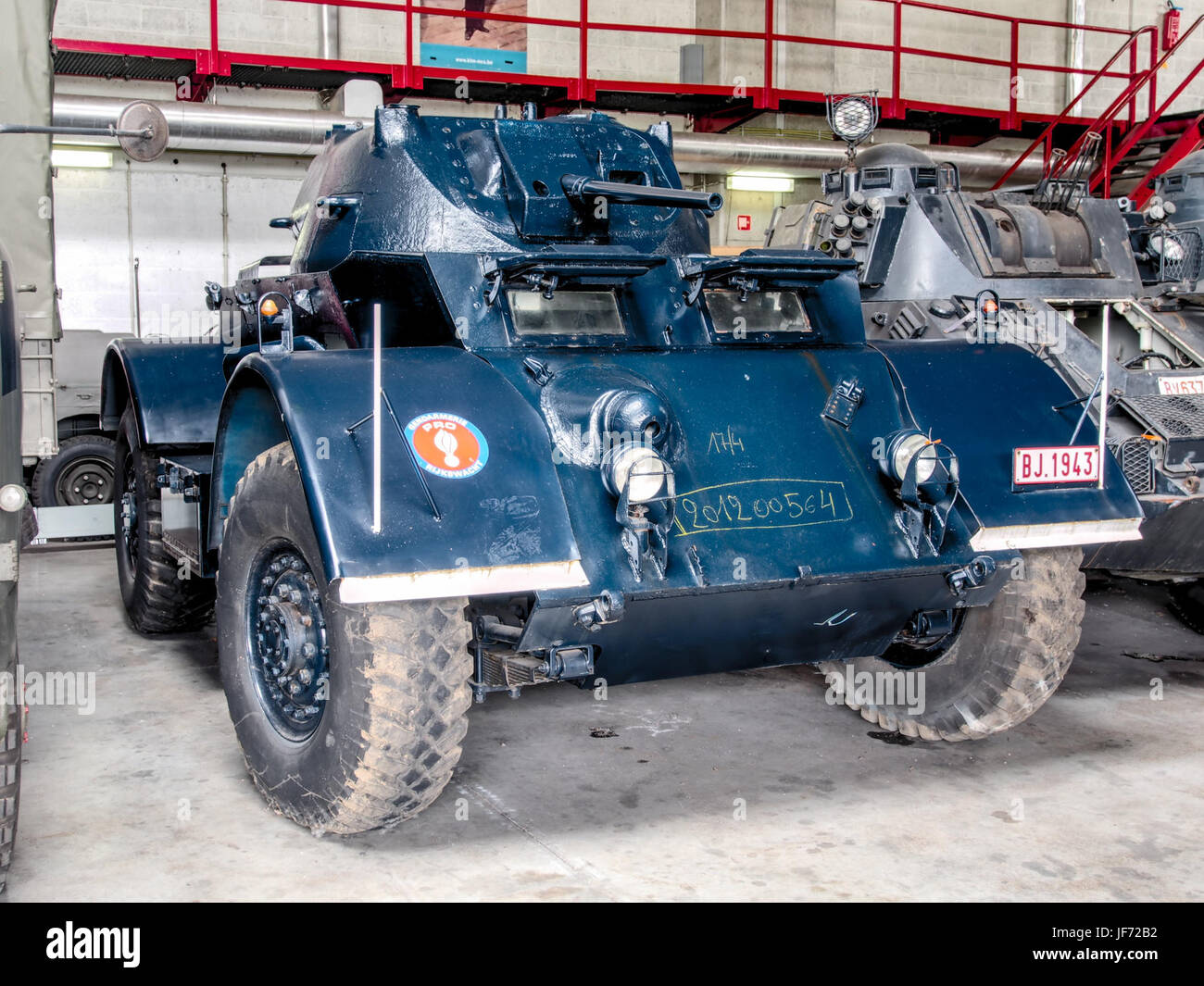 T17E1 Staghound, Gunfire museum, Brasschaat, Belgian military vehicle ...