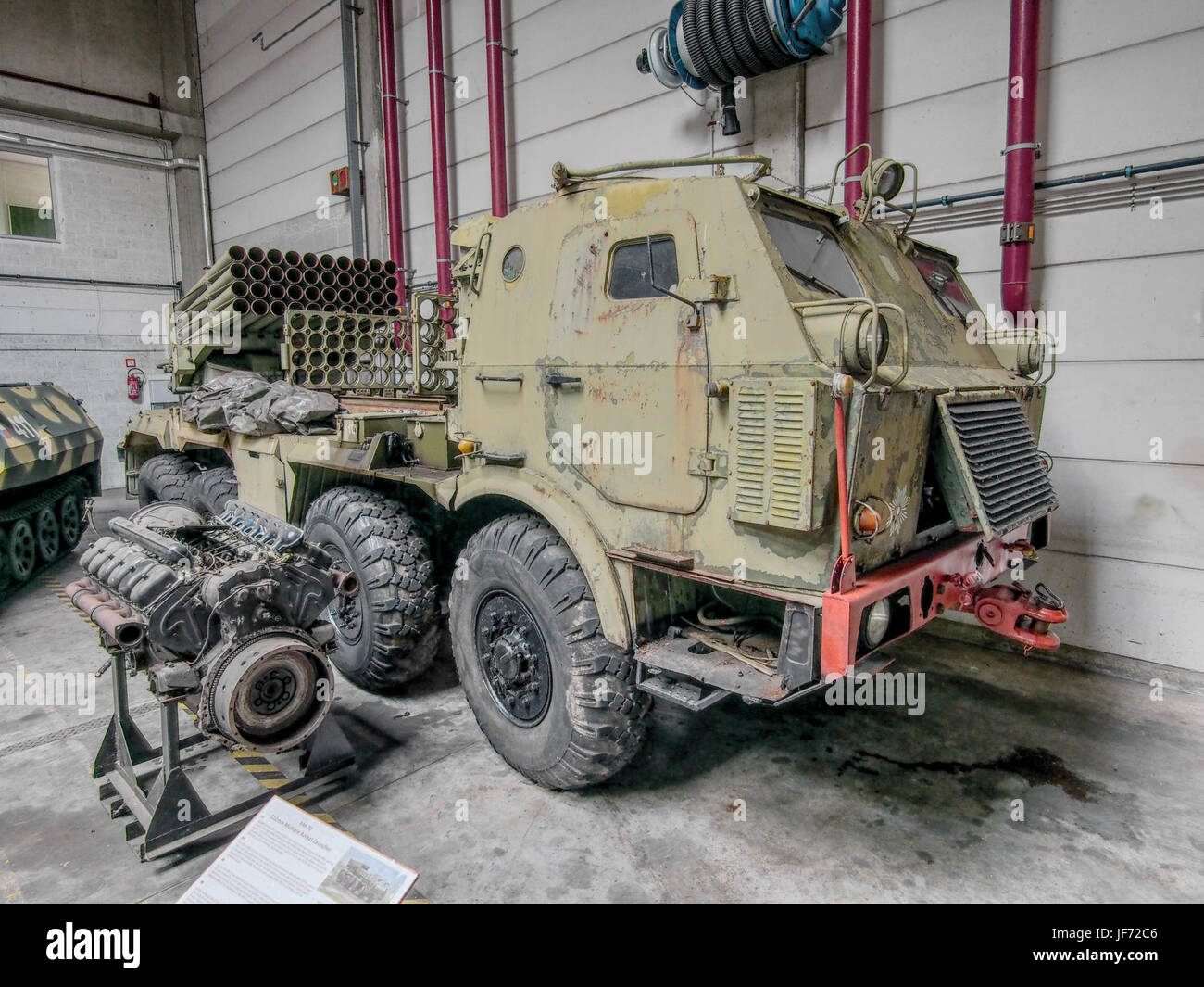 RM-70 122mm Multiple Rocket Launcher, Gunfire Museum Brasschaat Stock ...
