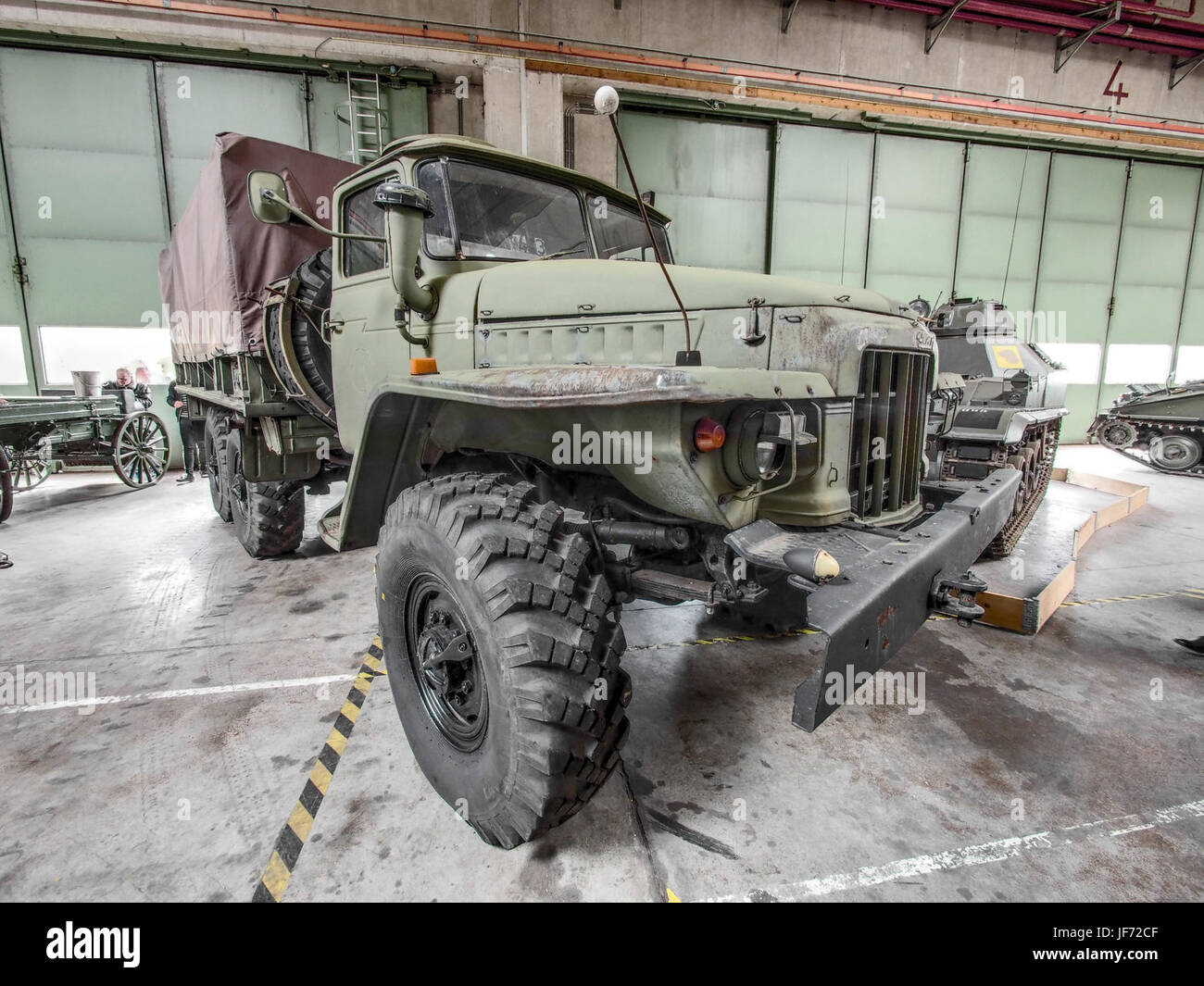 Ural truck on display at the Gunfire Artilleriemuseum in Brasschaat, a ...