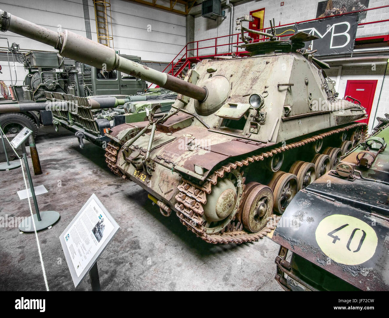 The Pvkv M43, a Swedish anti-tank gun, on display at the Gunfire Museum ...