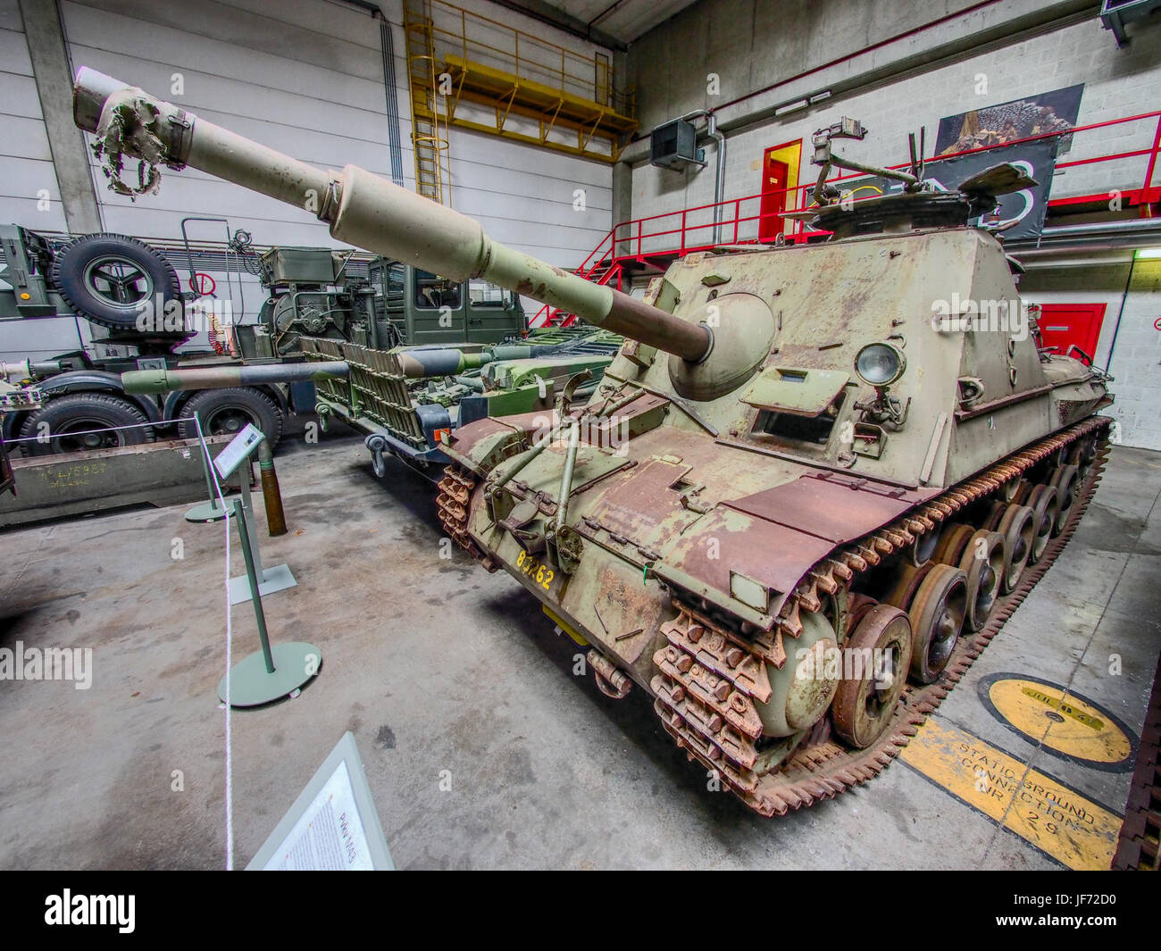 The Pvkv M43 is a military vehicle on display at the Gunfire Museum in ...